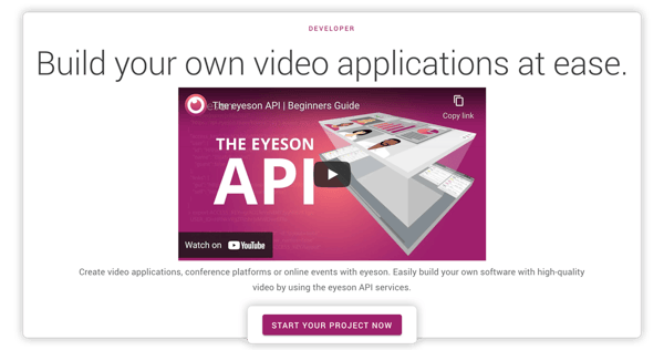 Trembit shows how to set up eyeson and build your own application