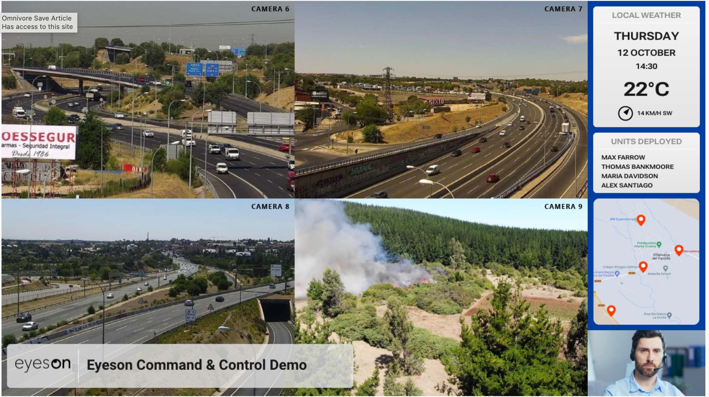 Empowering Public Safety with Custom Video Layouts: A Look at the Eyeson API Custom Layout Map